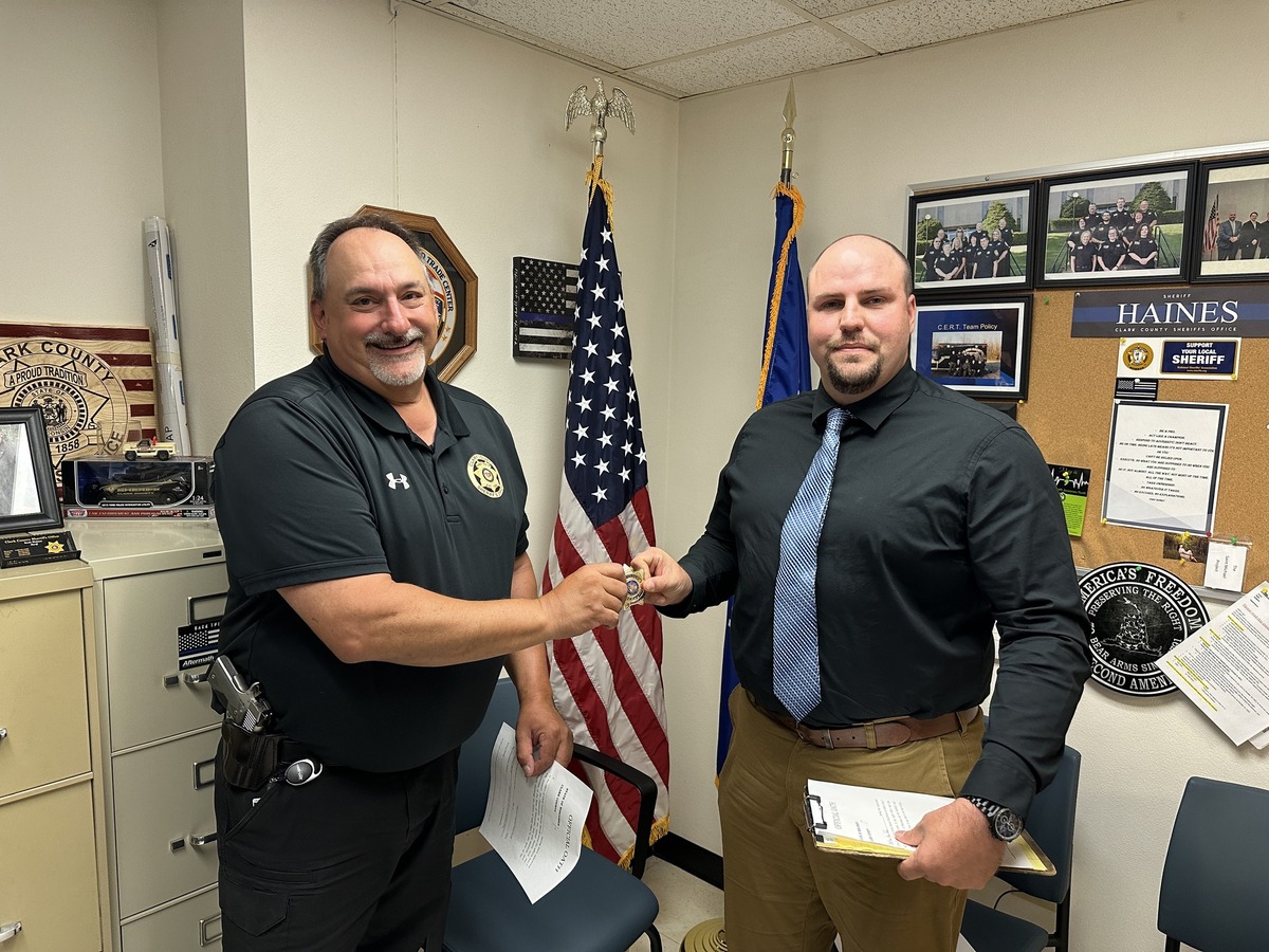 Clark County Sheriff's Department Welcomes New Patrol Deputy - News ...