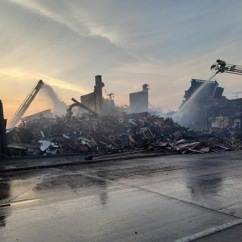 Fire Destroys Three Buildings in the City of Loyal - News - Central ...