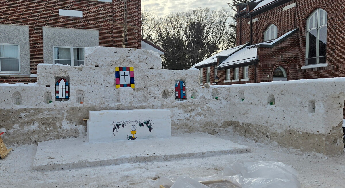 St. Mary's Catholic Church Builds "Ice Palace" for Special Worship ...