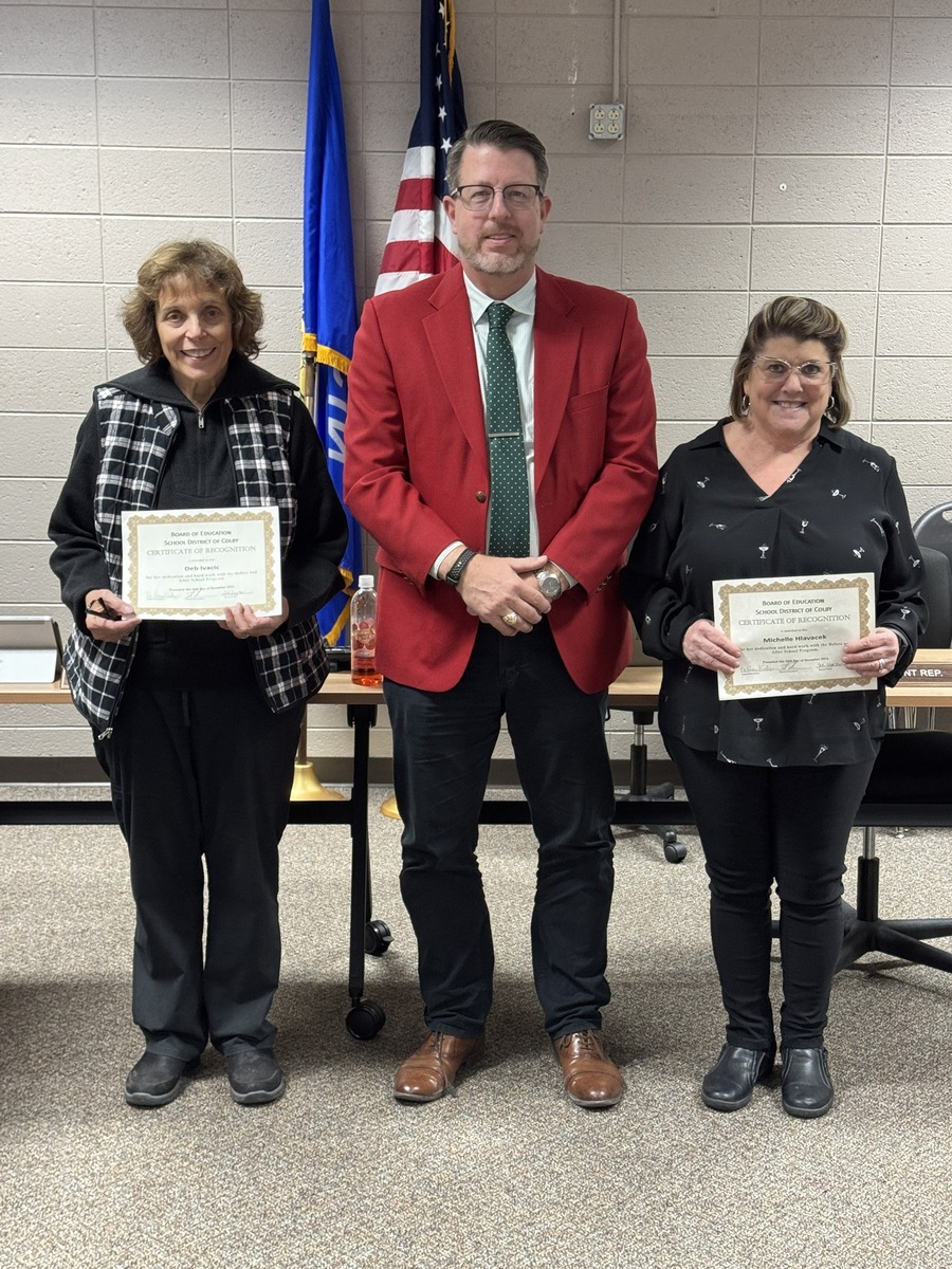 Colby School Superintendent Recognize to Staff Members with Board ...