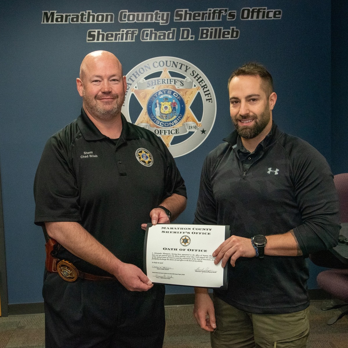 Marathon County Sheriff’s Department Welcomes Newest Deputy - News - Central Wisconsin Broadcasting