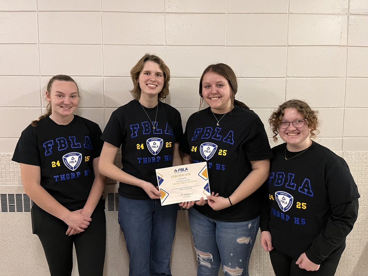 Thorp FBLA Students Receive National Recognition - News - Central ...